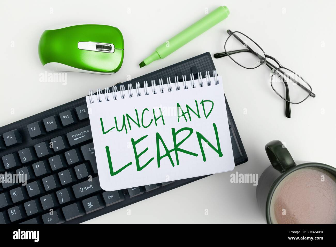 Conceptual caption Lunch And Learn. Conceptual photo Have meal and ...