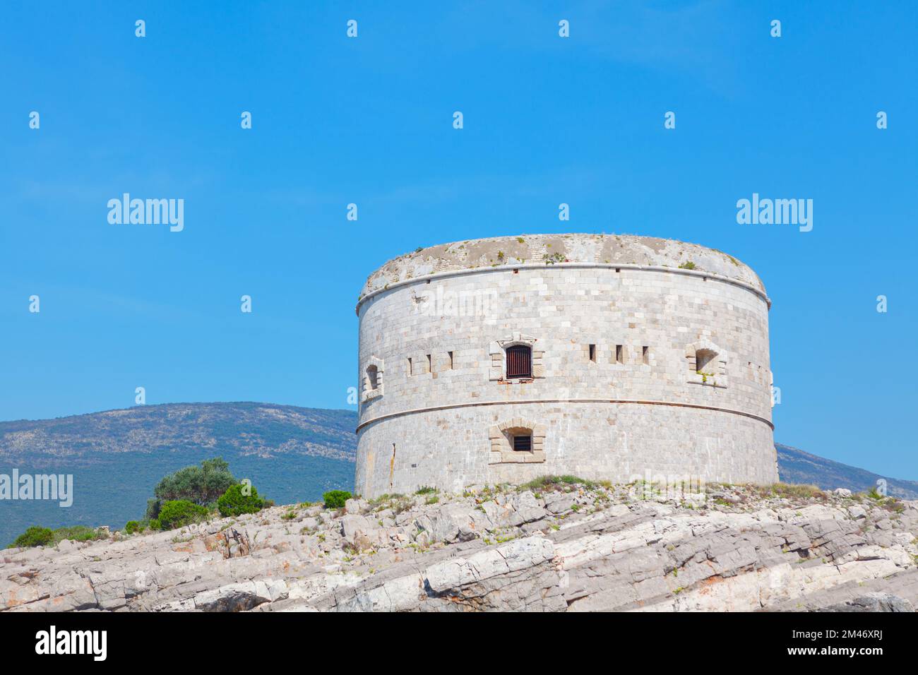 Fort on Mamula Island in Kotor Bay from Montenegro . Fortin De ...