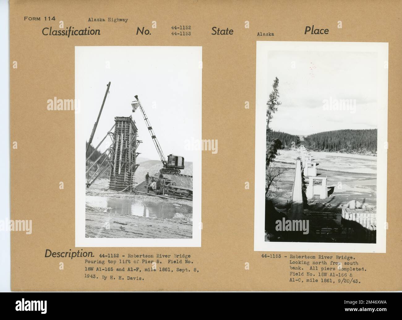 Robertson River Bridge. Original caption: 44-1152: Robertson River ...