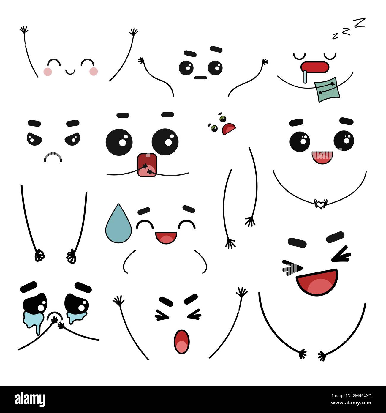 Smiley emoticon facial expression sleep hi-res stock photography and ...