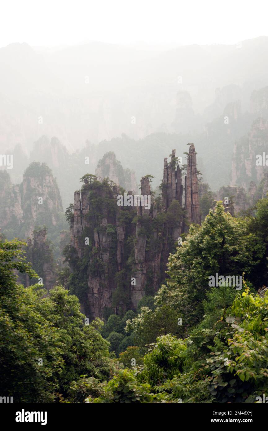 Wulingyuan Scenic Area, which is north of Zhangjiajie City. And has ...