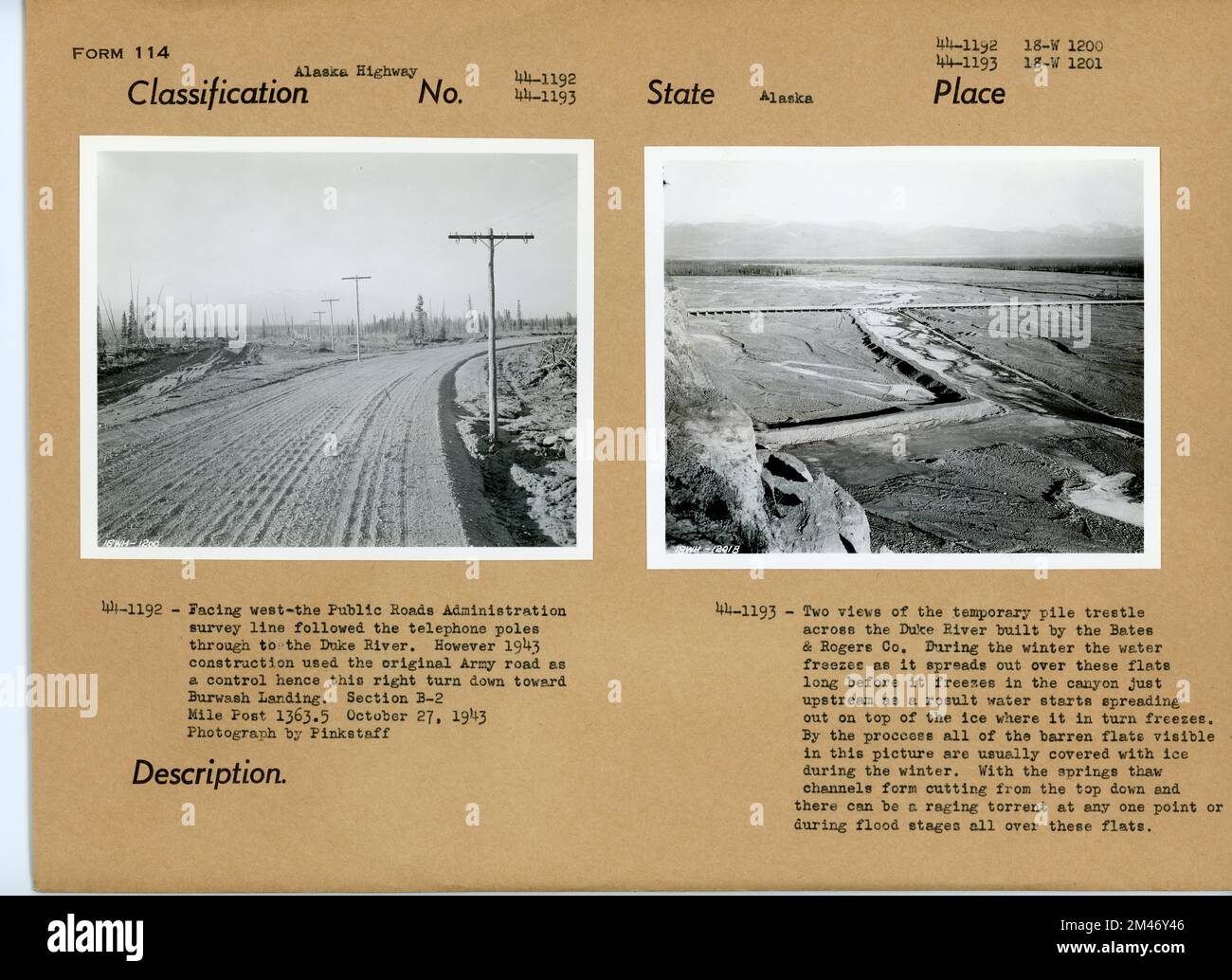 Facing west- the Public Roads Administration; Two view of the temporary ...
