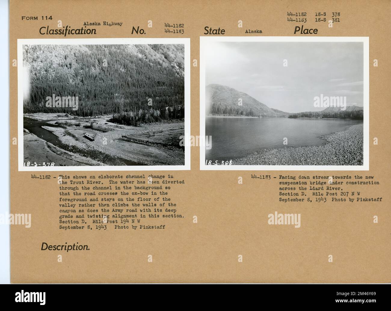 This shows an elaborate channel; Facing down stream. Original caption ...