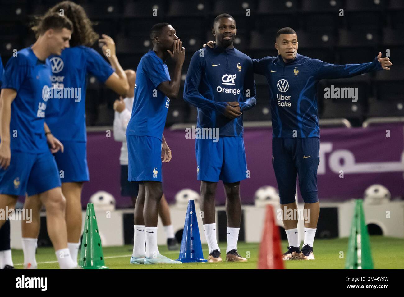 The France national football team had a training before the FIFA World ...