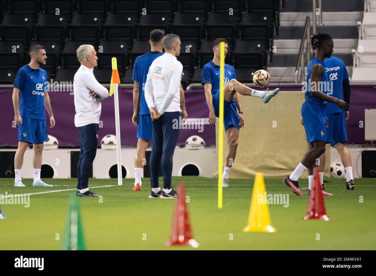 The France national football team had a training before the FIFA World ...