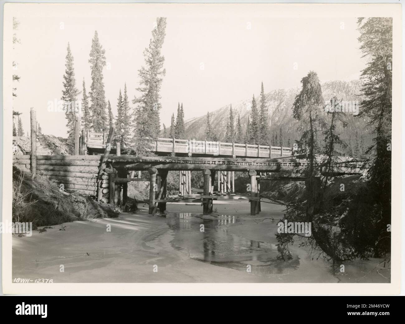 Two negatives showing the new #1 crossing of the Koidern River ...