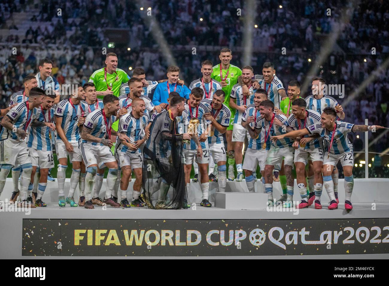 Lusail, Catar. 18th Dec, 2022. Argentina vs France Party, match valid ...