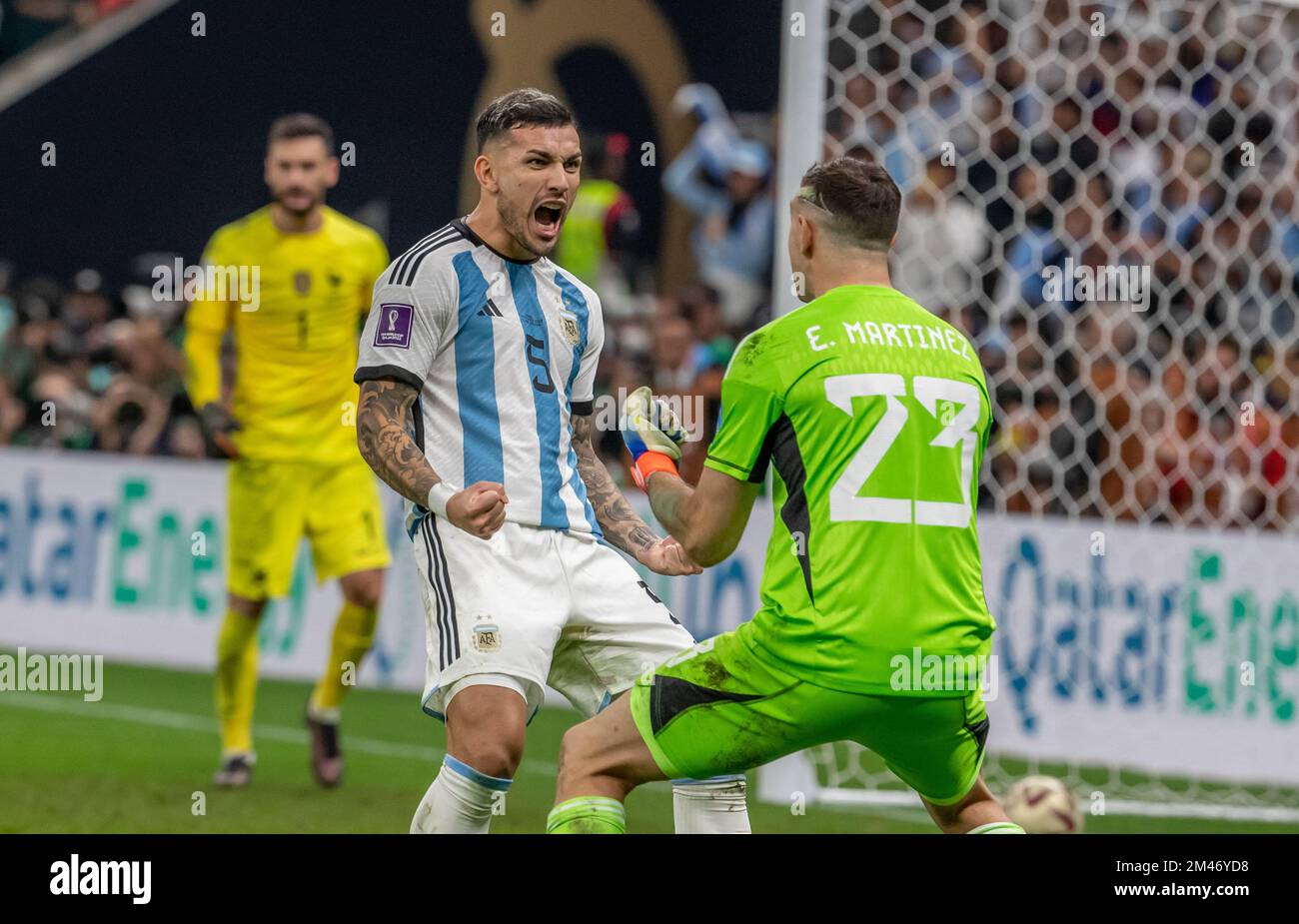 Lusail, Catar. 18th Dec, 2022. Argentina vs France Party, match valid ...