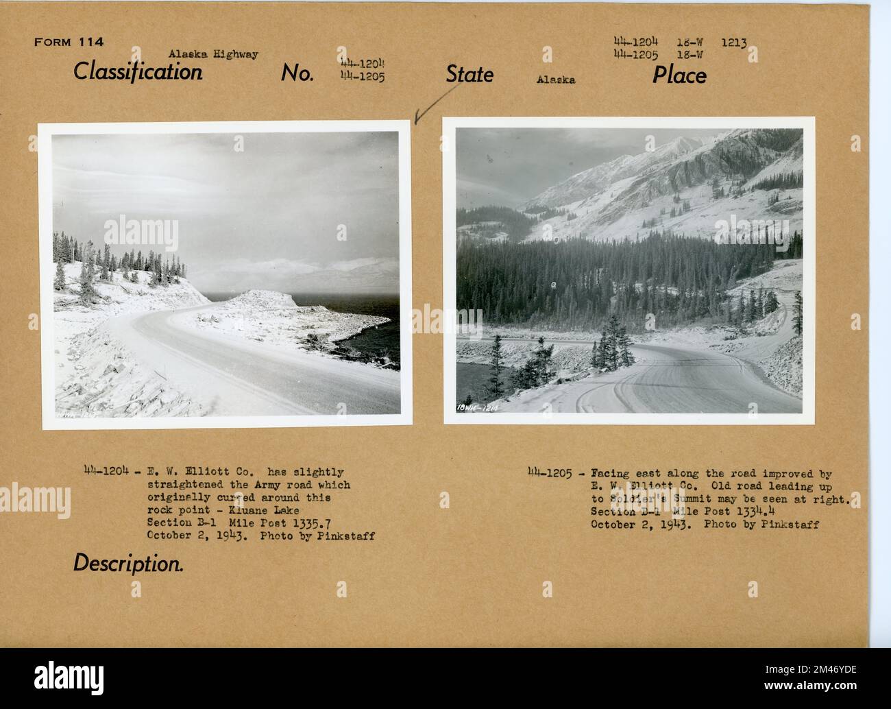 Improved Army Road. Original caption: 44-1204 - E.W. Elliott Co. has ...