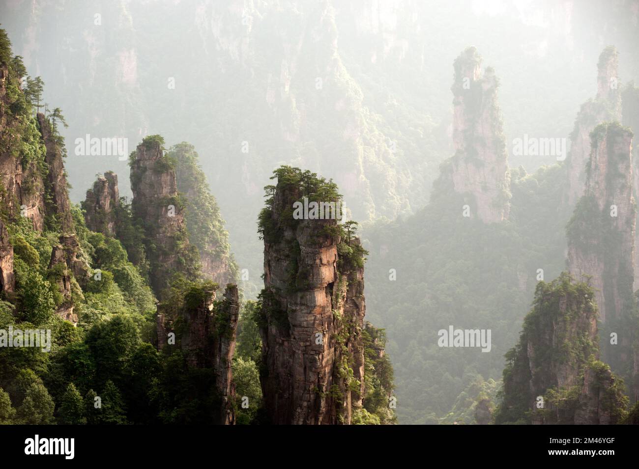 Wulingyuan Scenic Area, which is north of Zhangjiajie City. And has ...