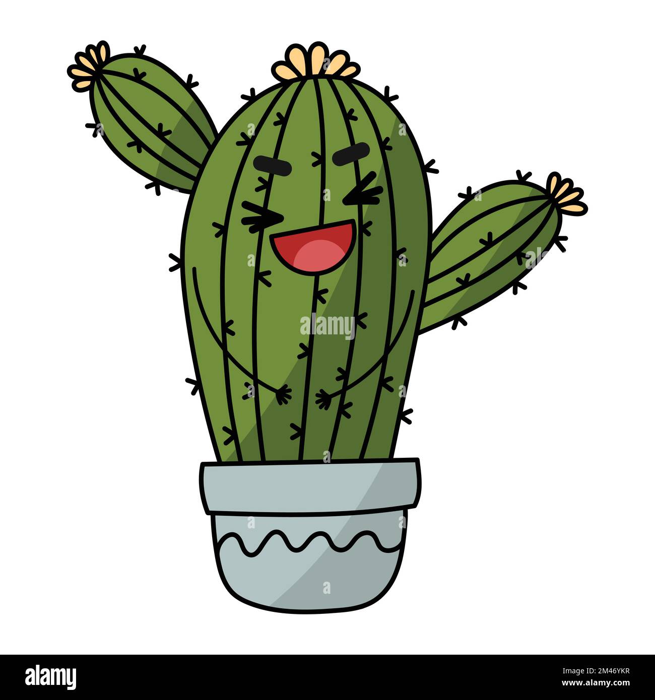 Cactus mascot Stock Vector Images - Alamy