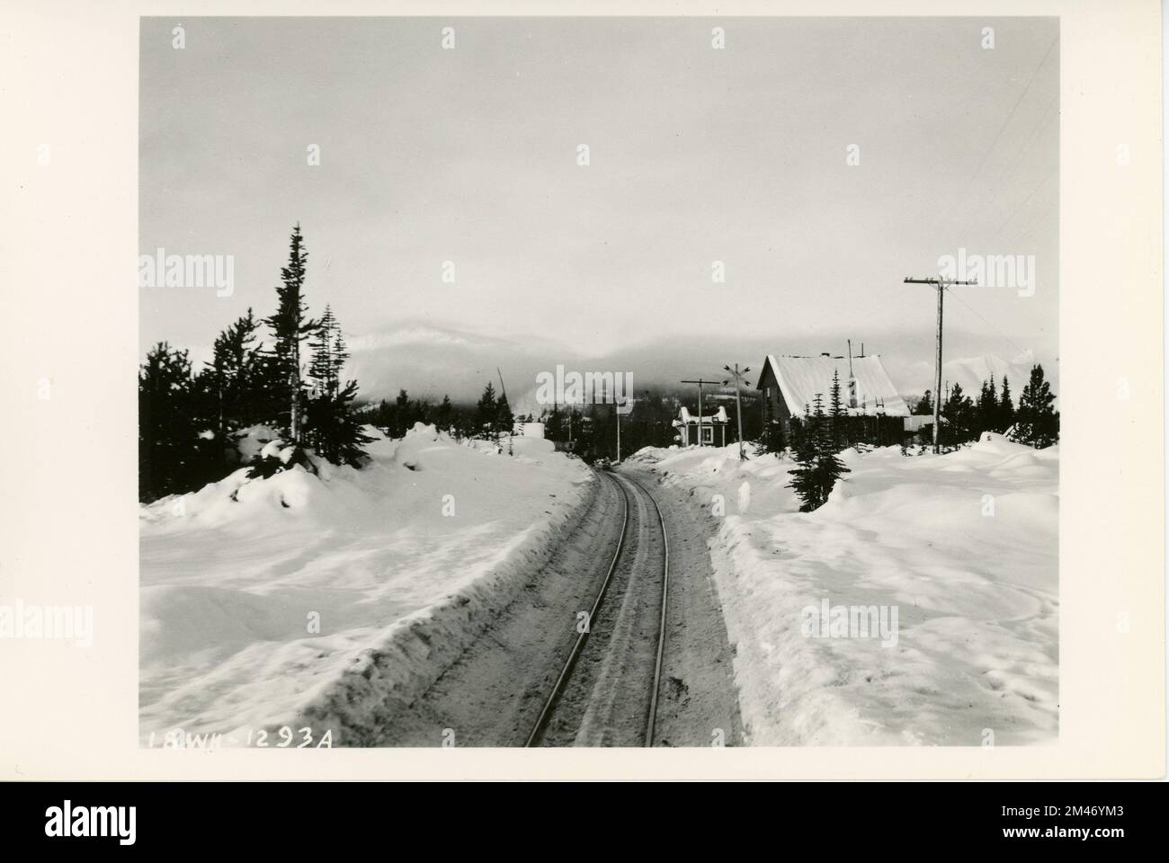 A group of views taken along the White Pass and Yukon railroad between ...