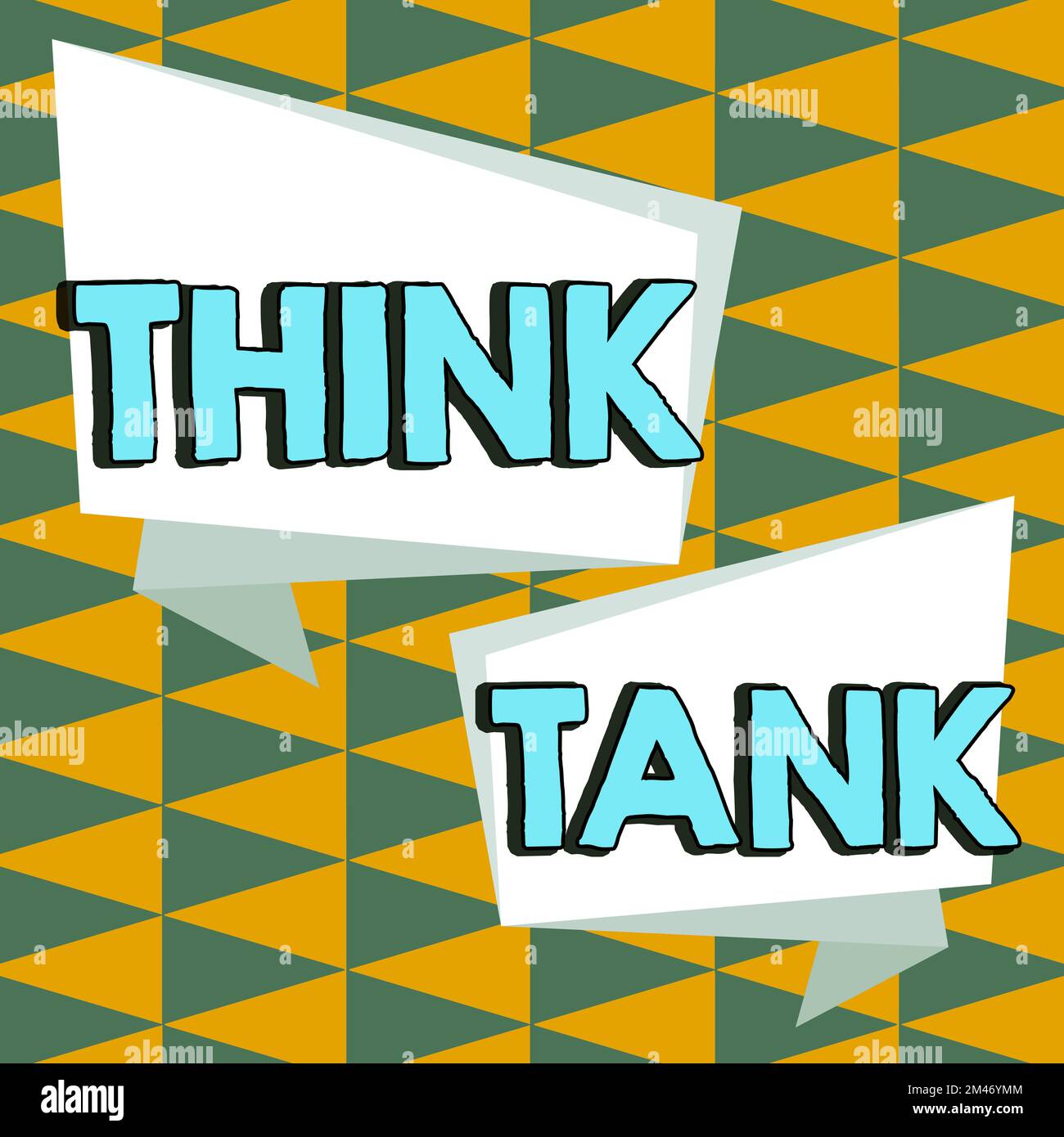 Sign displaying Think Tank. Business overview Thinking of Innovative ...