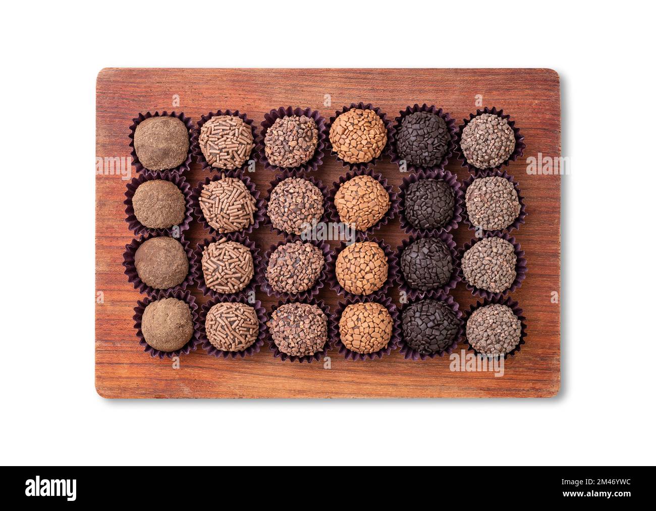 Typical brazilian brigadeiros various flavors Cut Out Stock Images ...