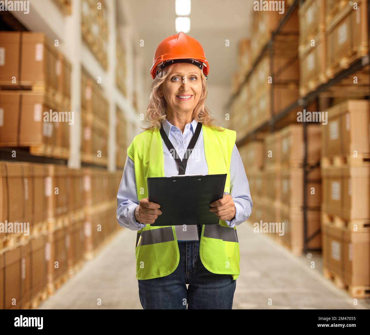 Warehouse safety vest and helmet hi-res stock photography and images ...