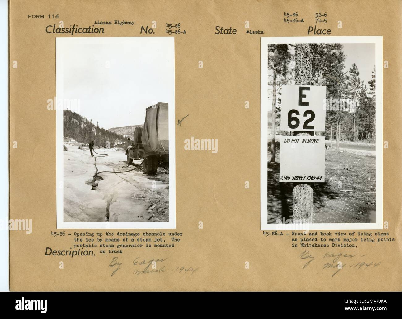 Steam jet De-Icing; Sign to Mark Major Icing Points. Original caption ...