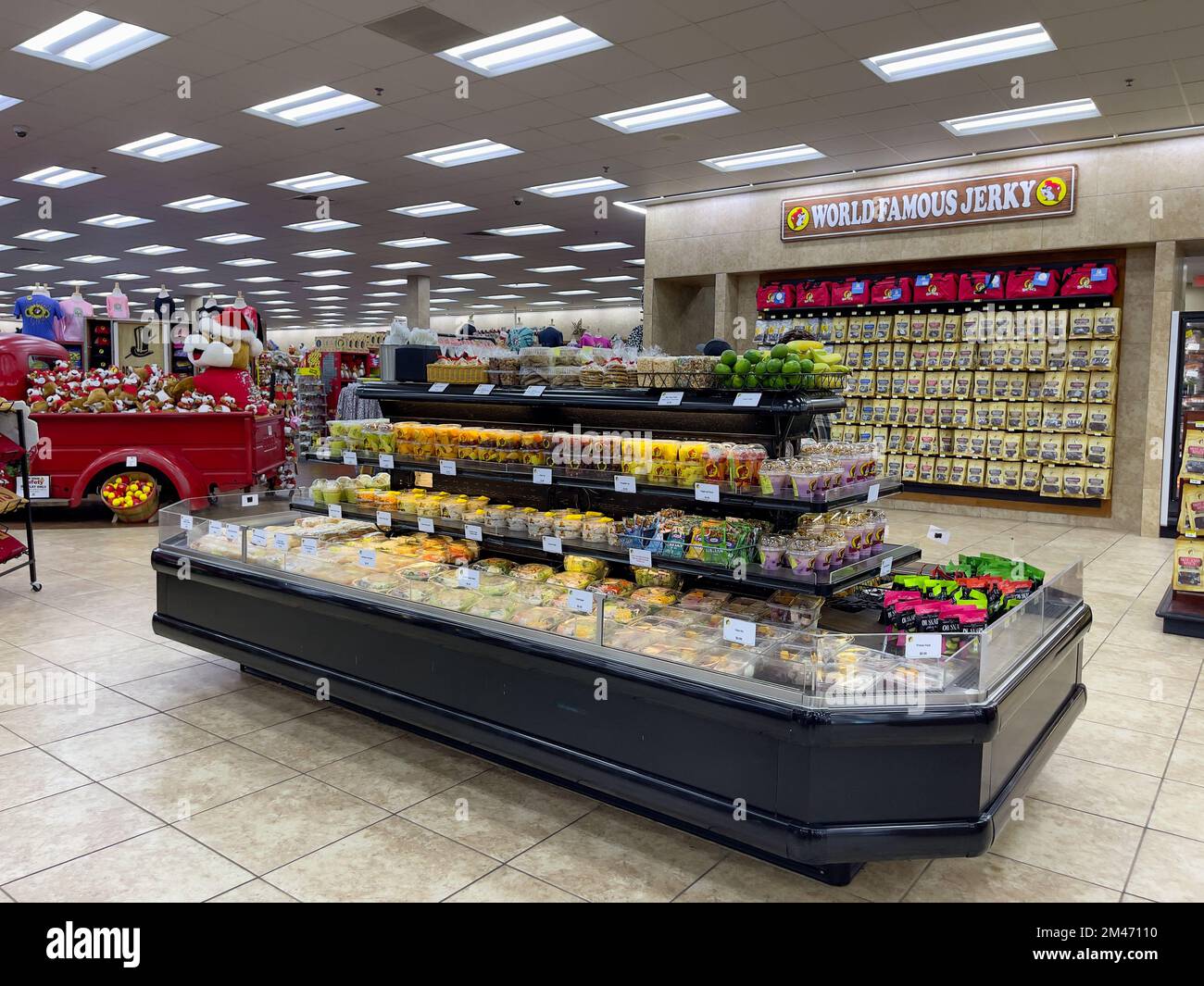 Texas City, TX, USA - December 18th 2022- Healthy food inside Buc-ee's ...