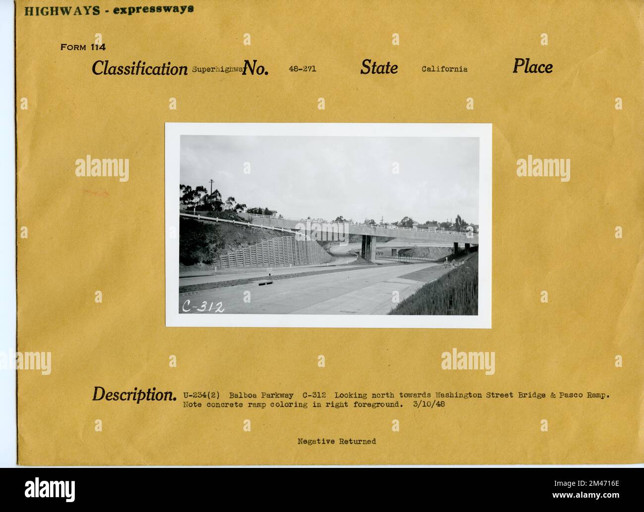 Balboa Parkway. Original caption: U-234(2) Balboa Parkway C-312 Looking ...