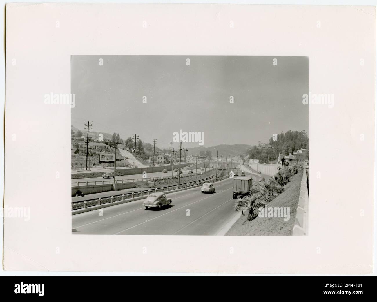Cahuenga Pass Expressway. Original caption: Cahuenga Pass Expressway ...