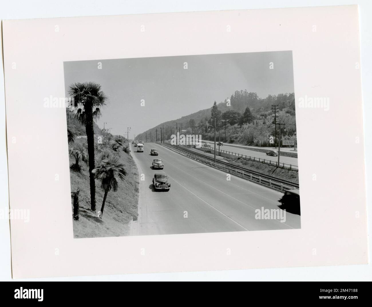Cahuenga Pass Expressway. Original caption: Cahuenga Pass Expressway ...