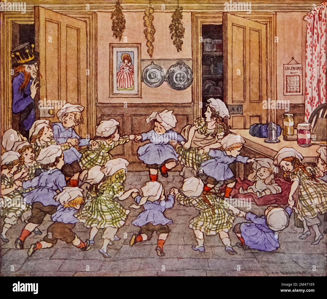 A dance of Eighteen Cooks before the Angelic Baby Illustrated by F. D ...