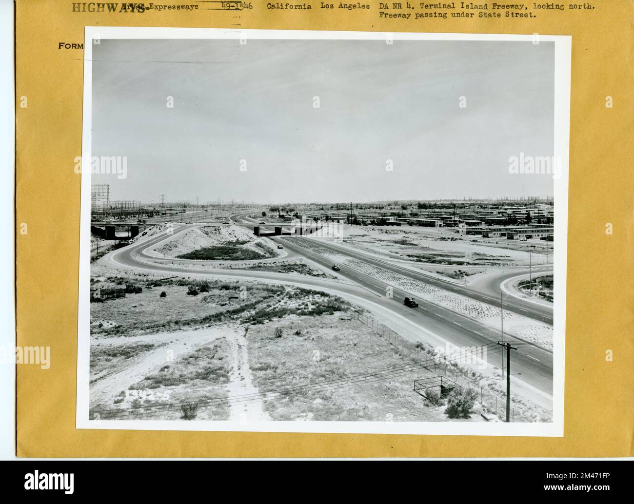 Terminal Island Freeway. Original caption: Terminal Island Freeway ...