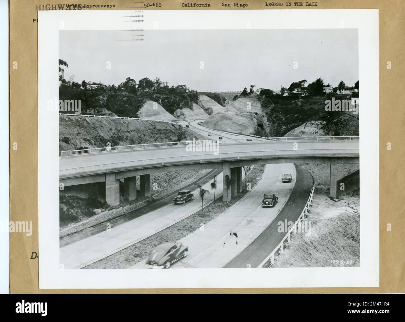 Cabrillo Freeway. Original caption: Cabrillo Freeway, looking northerly ...