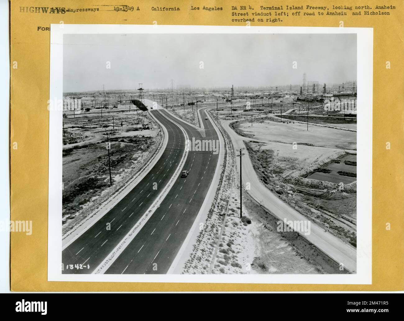 Terminal Island Freeway. Original caption: Terminal Island Freeway ...