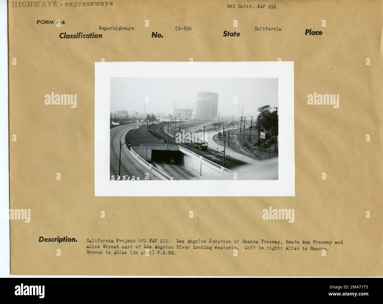Los Angeles Junction of Ramona Freeway, Santa Ana Freeway and Aliso ...