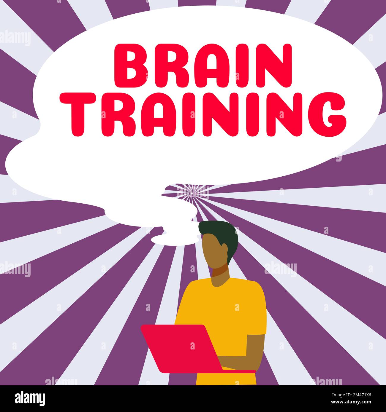 Hand writing sign Brain Training. Business idea mental activities to ...