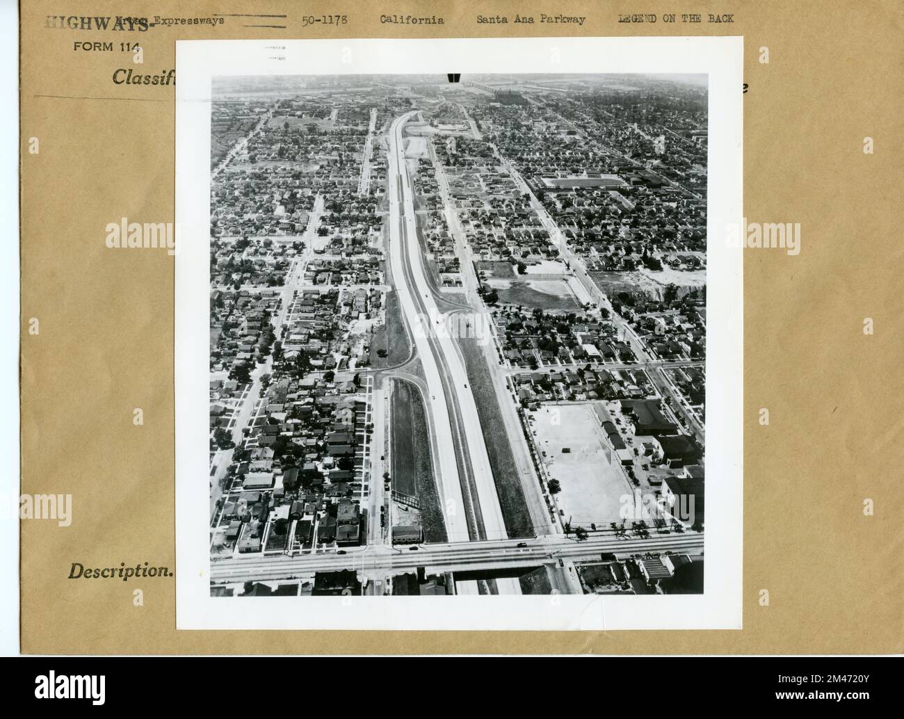 Santa Ana Parkway. Original caption: View of completed Santa Ana ...