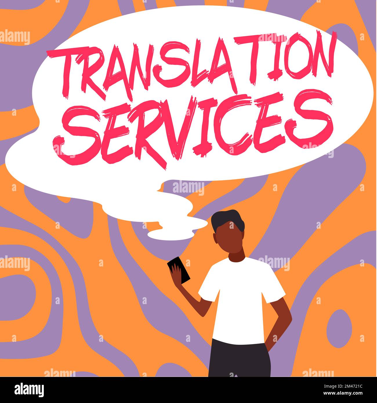 Text caption presenting Translation Services. Internet Concept ...