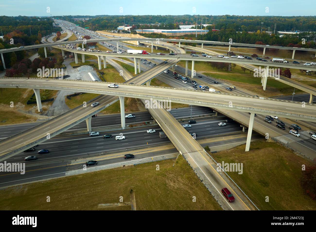 American freeway intersection fast driving hi-res stock photography and ...