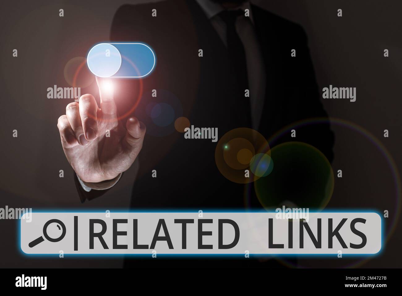 Sign displaying Related Links. Concept meaning Website inside a Webpage ...