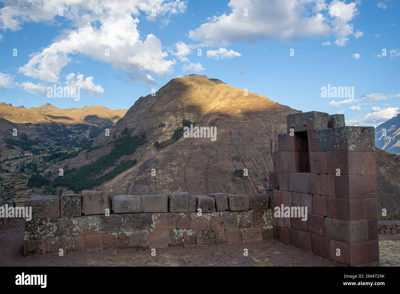 Pisac archaeological complex in the province of Calca near Cusco Peru ...