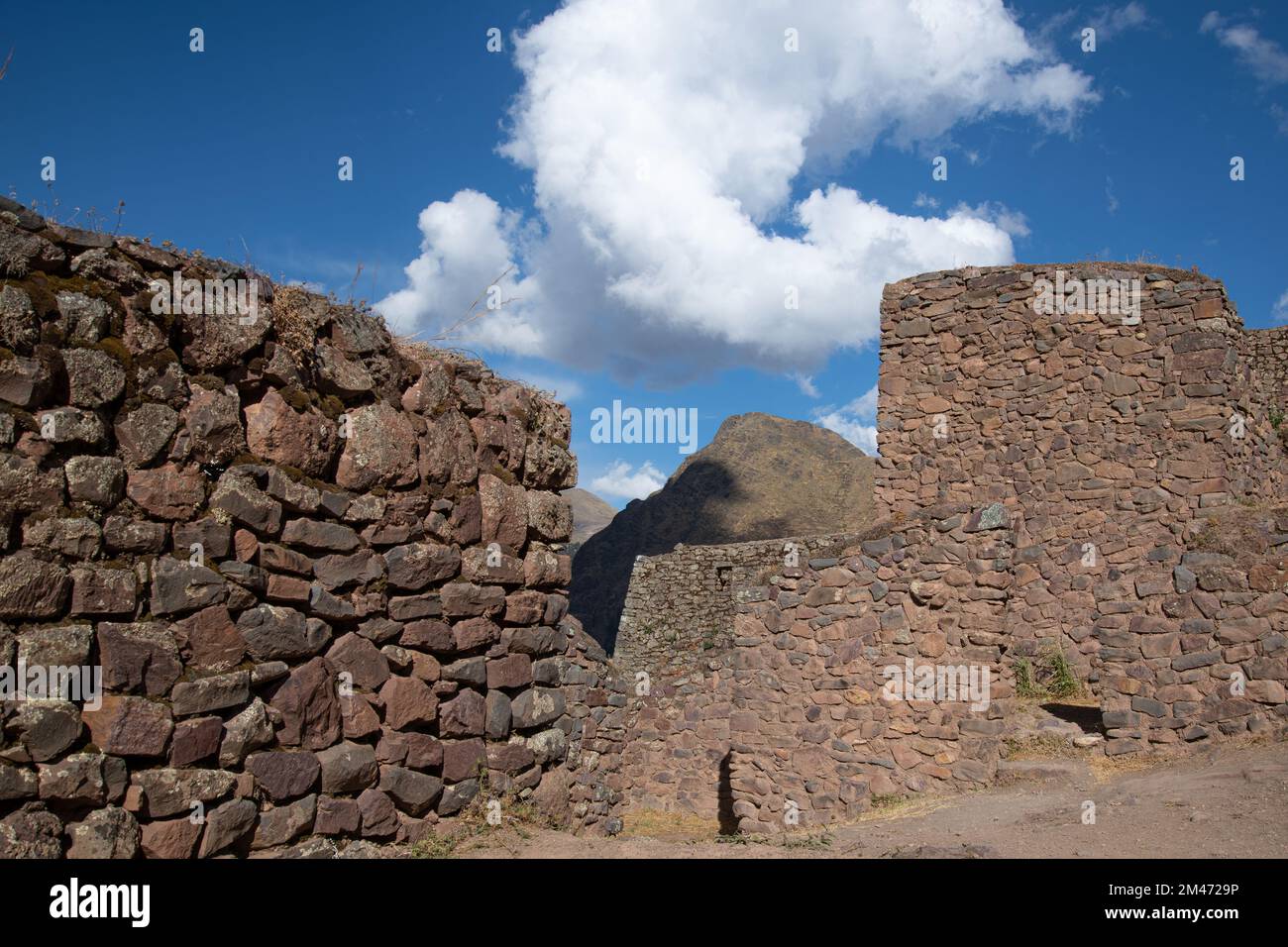 Pisac archaeological complex in the province of Calca near Cusco Peru ...