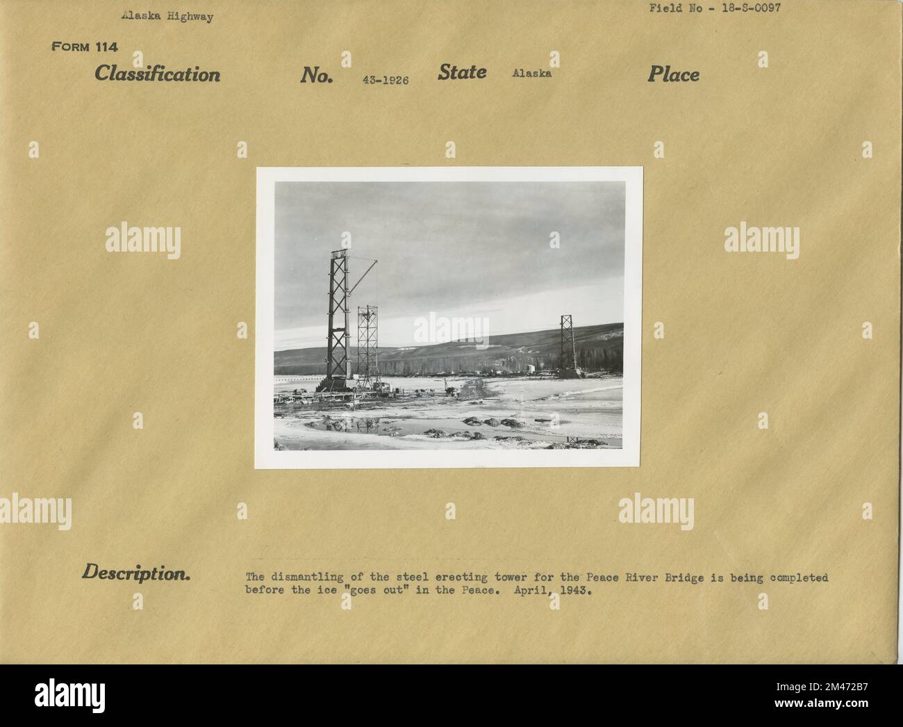 Dismantling the Steel Erecting Tower for the Peace River Bridge ...