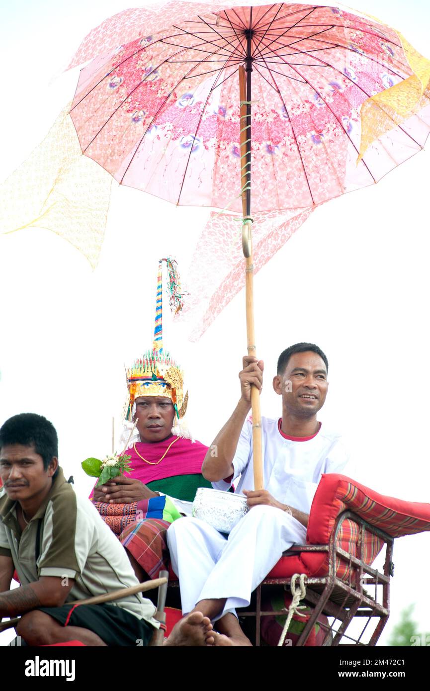 Ordination Parade on Elephants Back Festival is when elephants parade ...