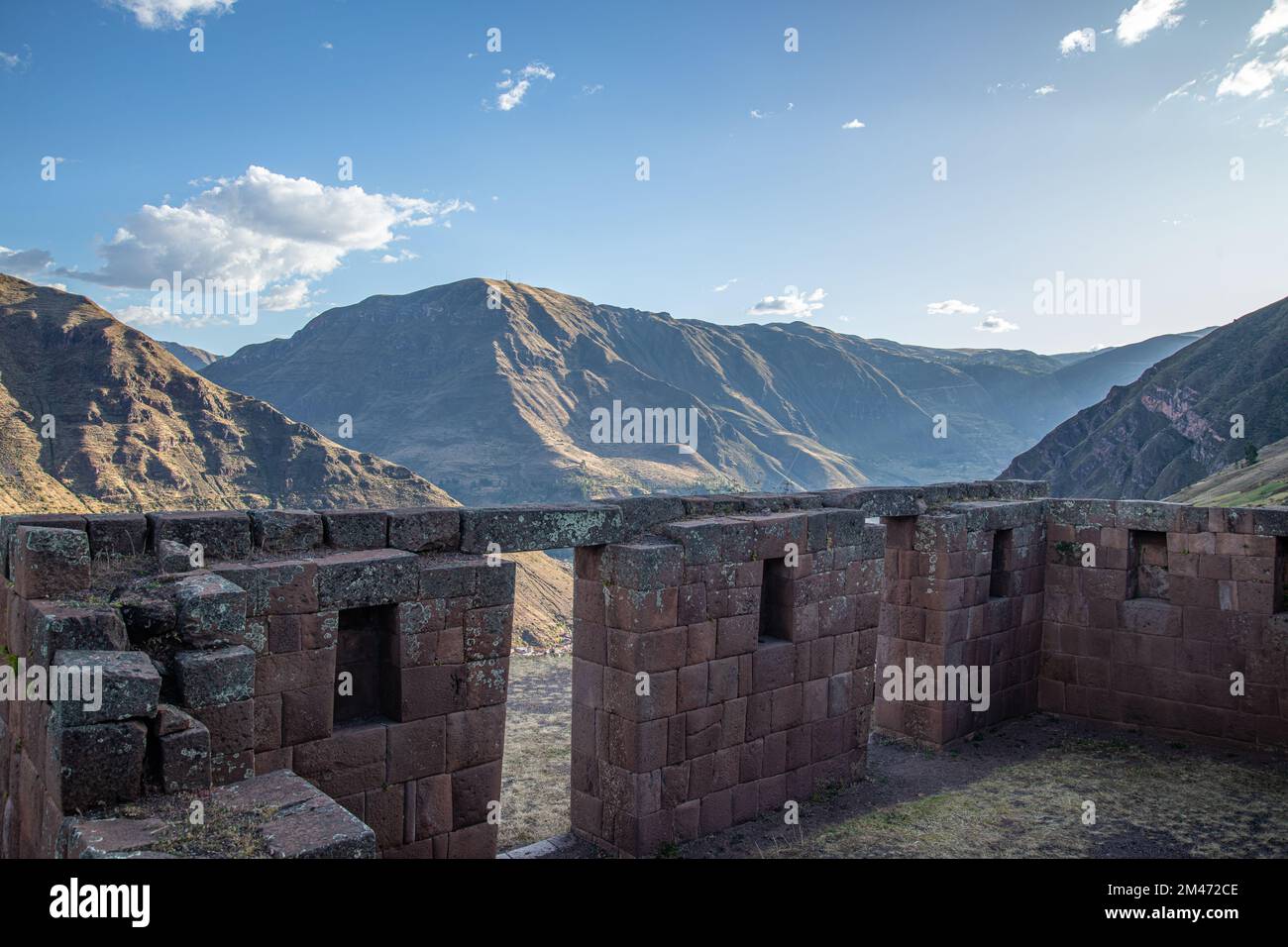 Pisac archaeological complex in the province of Calca near Cusco Peru ...