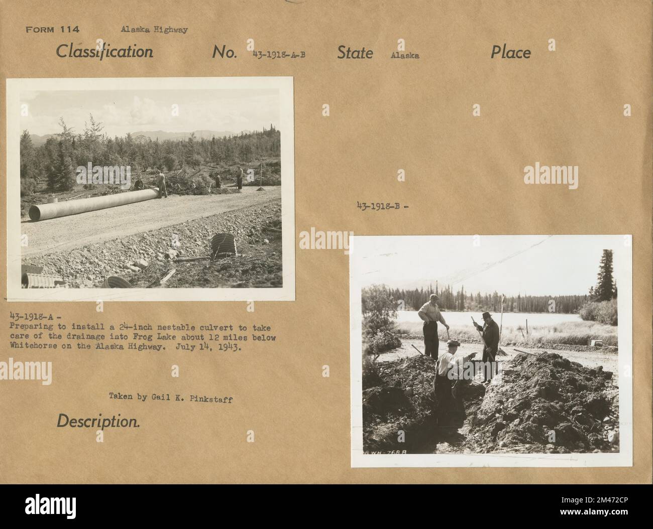 Preparing To Install a 24 Inch Nestable Culvert. Original caption ...