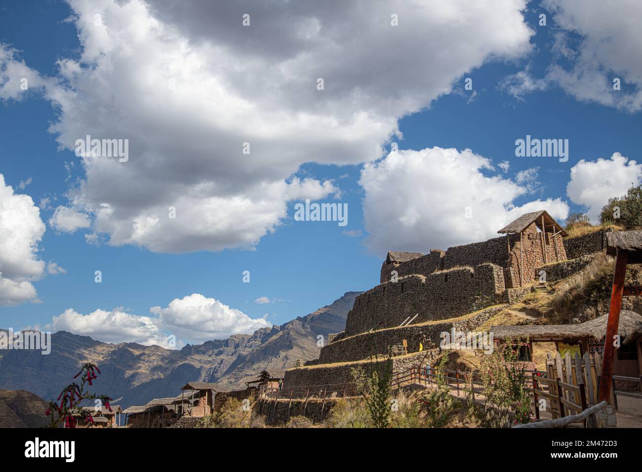 Pisac archaeological complex in the province of Calca near Cusco Peru ...
