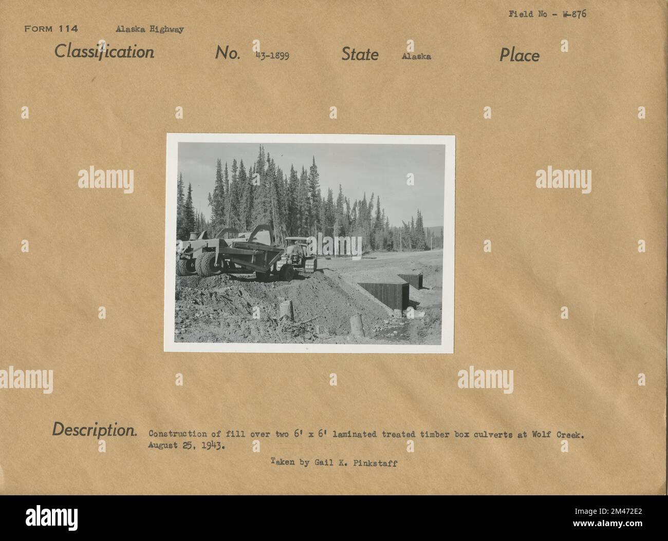 Construction of Fill Over Two Box Culverts At Wolf Creek. Original ...