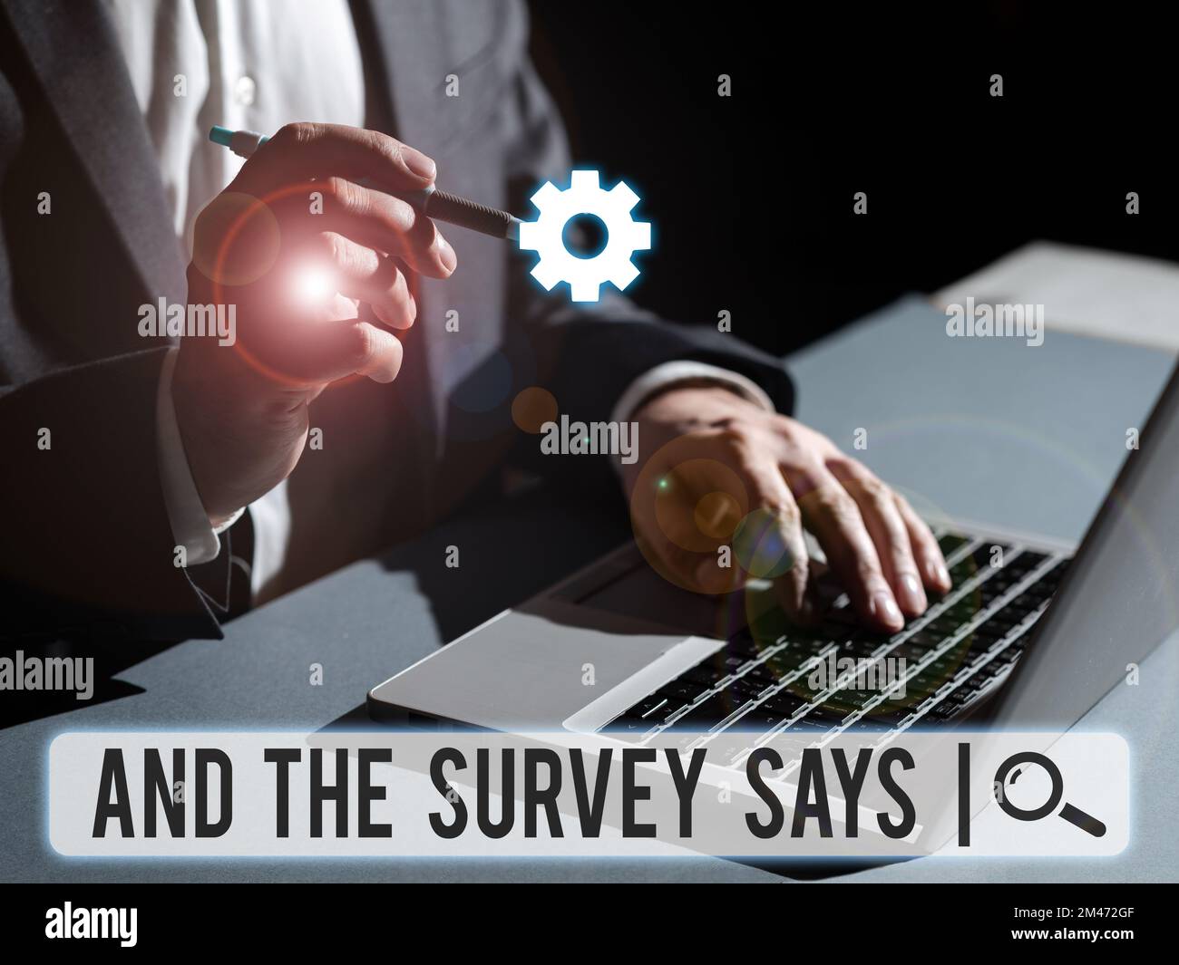 Conceptual caption And The Survey Says. Concept meaning doing poll and ...