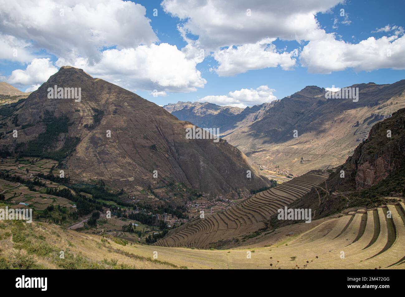 Pisac archaeological complex in the province of Calca near Cusco Peru ...