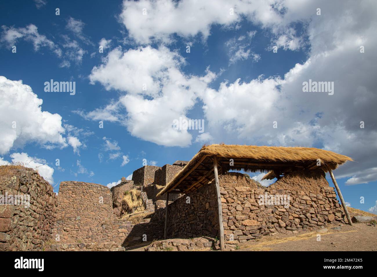 Pisac archaeological complex in the province of Calca near Cusco Peru ...