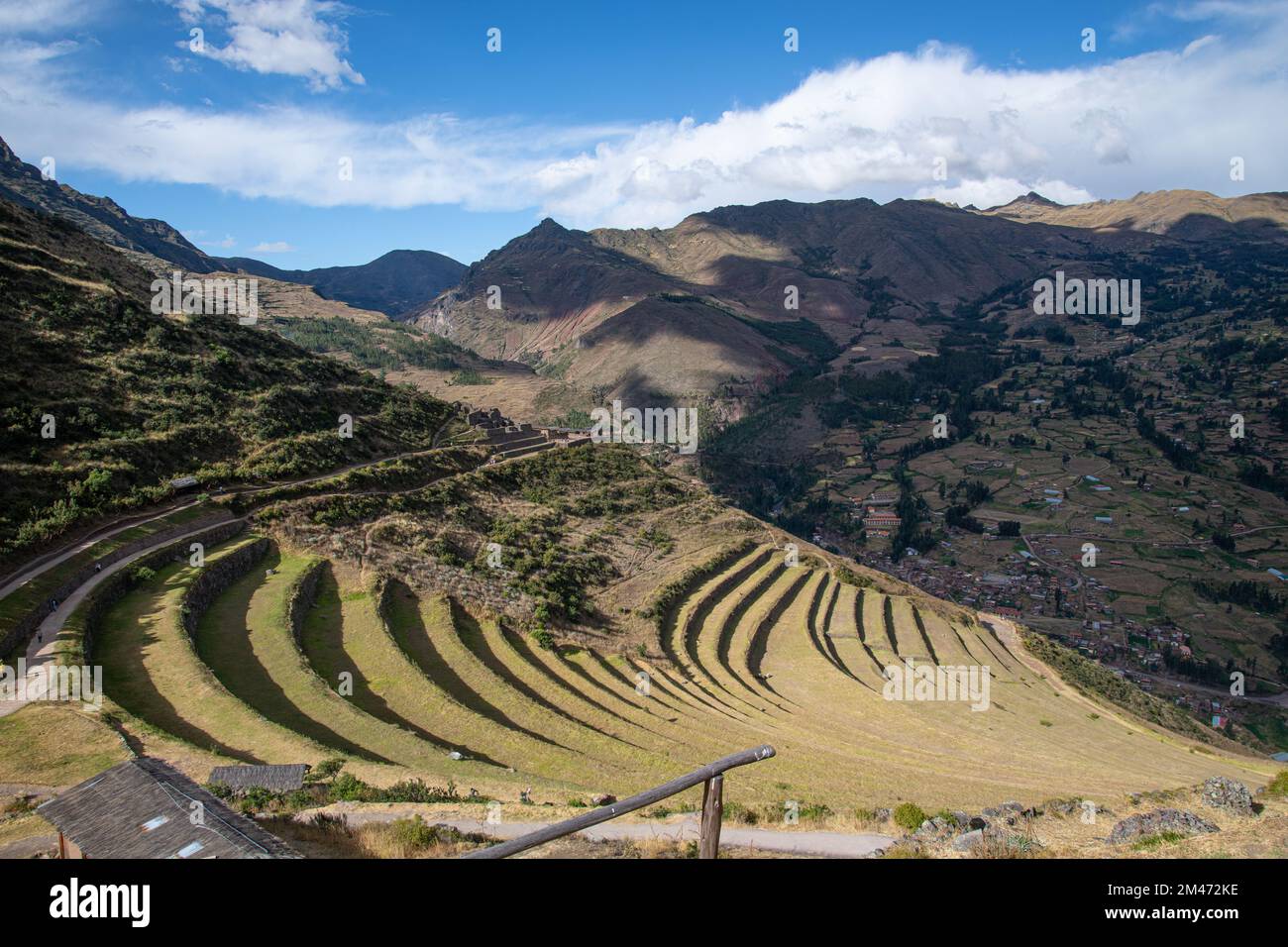 Pisac archaeological complex in the province of Calca near Cusco Peru ...