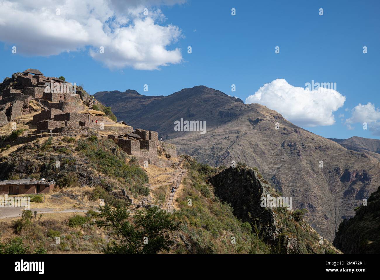 Pisac archaeological complex in the province of Calca near Cusco Peru ...