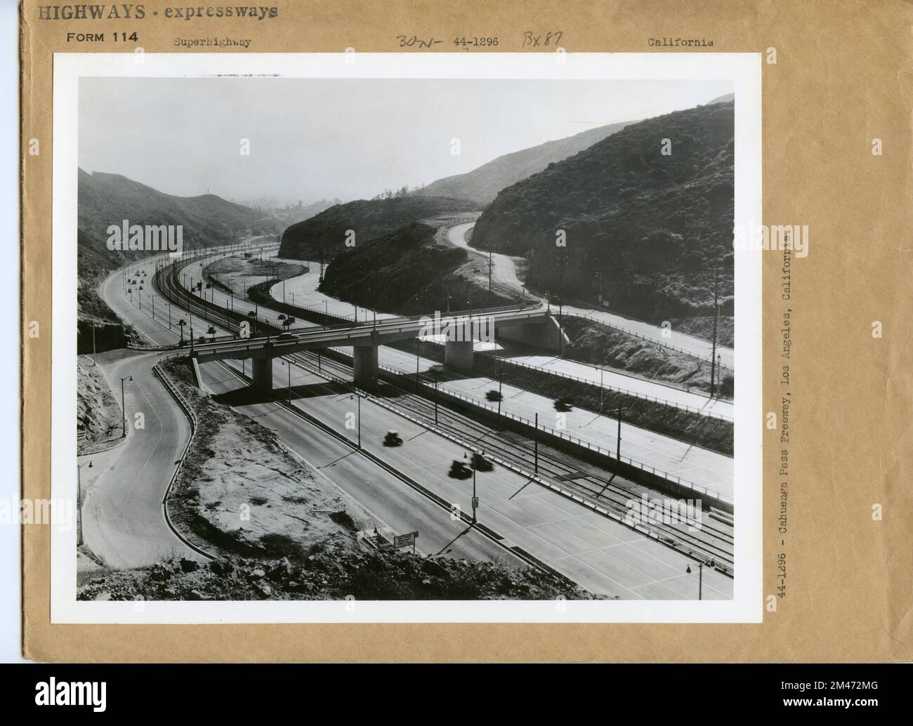 Cahuenga Pass Freeway, Los Angeles, California. State: California ...