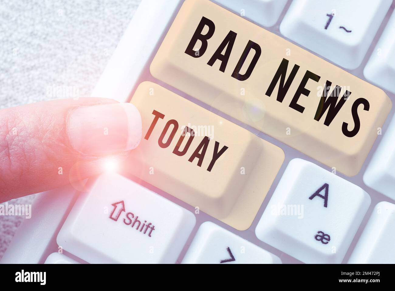 Inspiration showing sign Bad News. Business idea unwelcome thing or ...