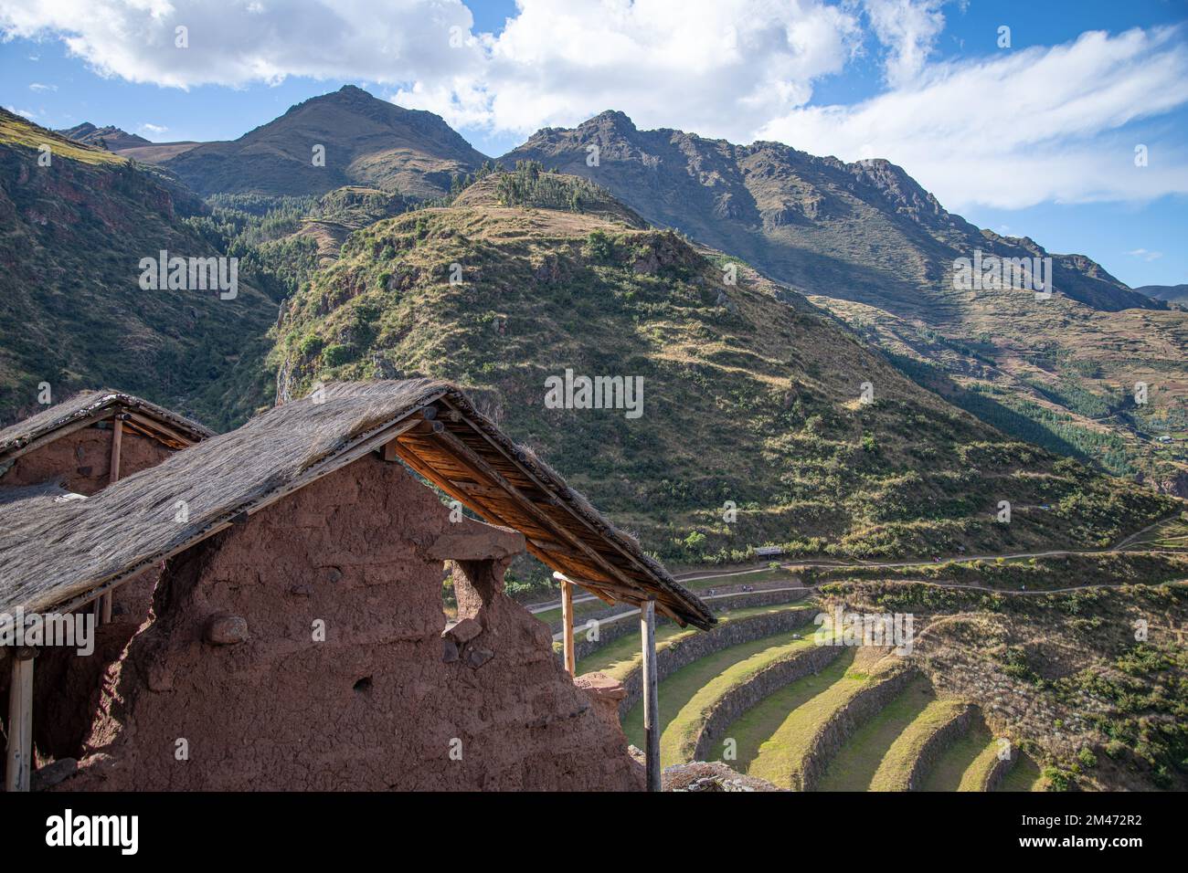 Pisac archaeological complex in the province of Calca near Cusco Peru ...
